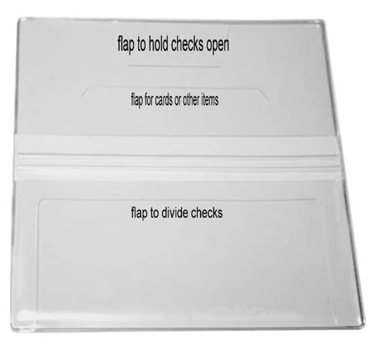 5 Clear DIY Checkbook Covers Vinyl Check Covers Embroidery Stamping ...