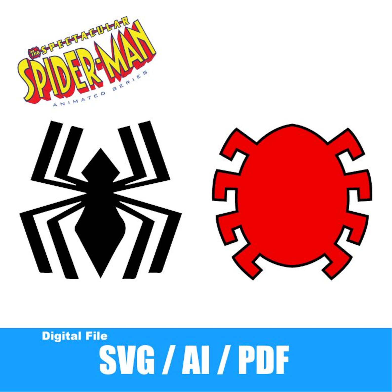 SPECTACULAR SPIDER-MAN Logo/decal/stickers File (svg, Png, Ai, Pdf) - Etsy
