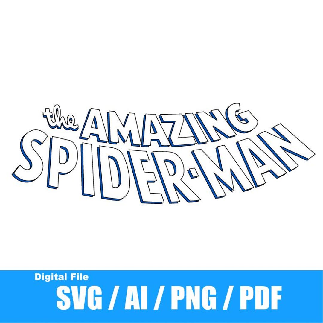 Amazing Spider-man Title/logo/decal/stickers File (svg, Png, Ai, Pdf ...