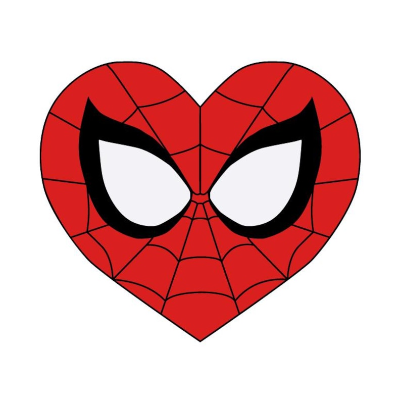 Spider-man Heart Cute Logo/decal/stickers File svg, Png, Ai, Pdf - Etsy