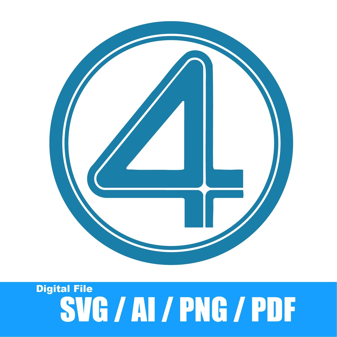 Fantastic Four: First Steps Logo/decal/stickers File (svg, Png, Ai, Pdf ...