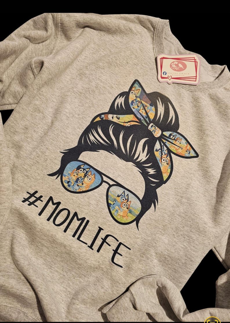 Mom Life Bluey Sweatshirt - Etsy