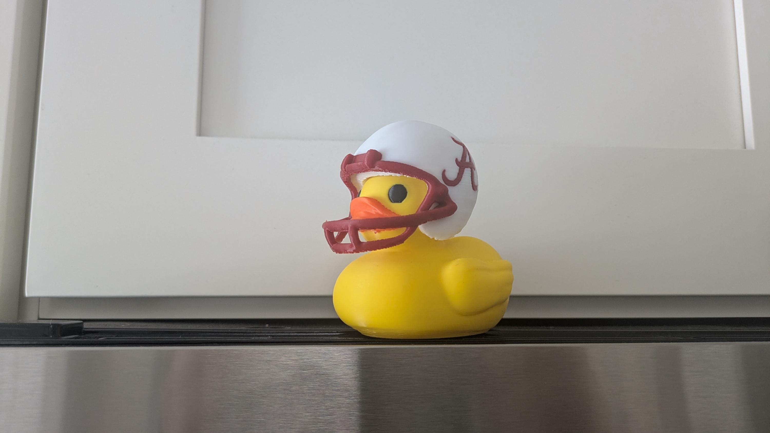 Alabama Themed Football Duck – 3D Printed Dash Buddy 3 in Tall - Etsy