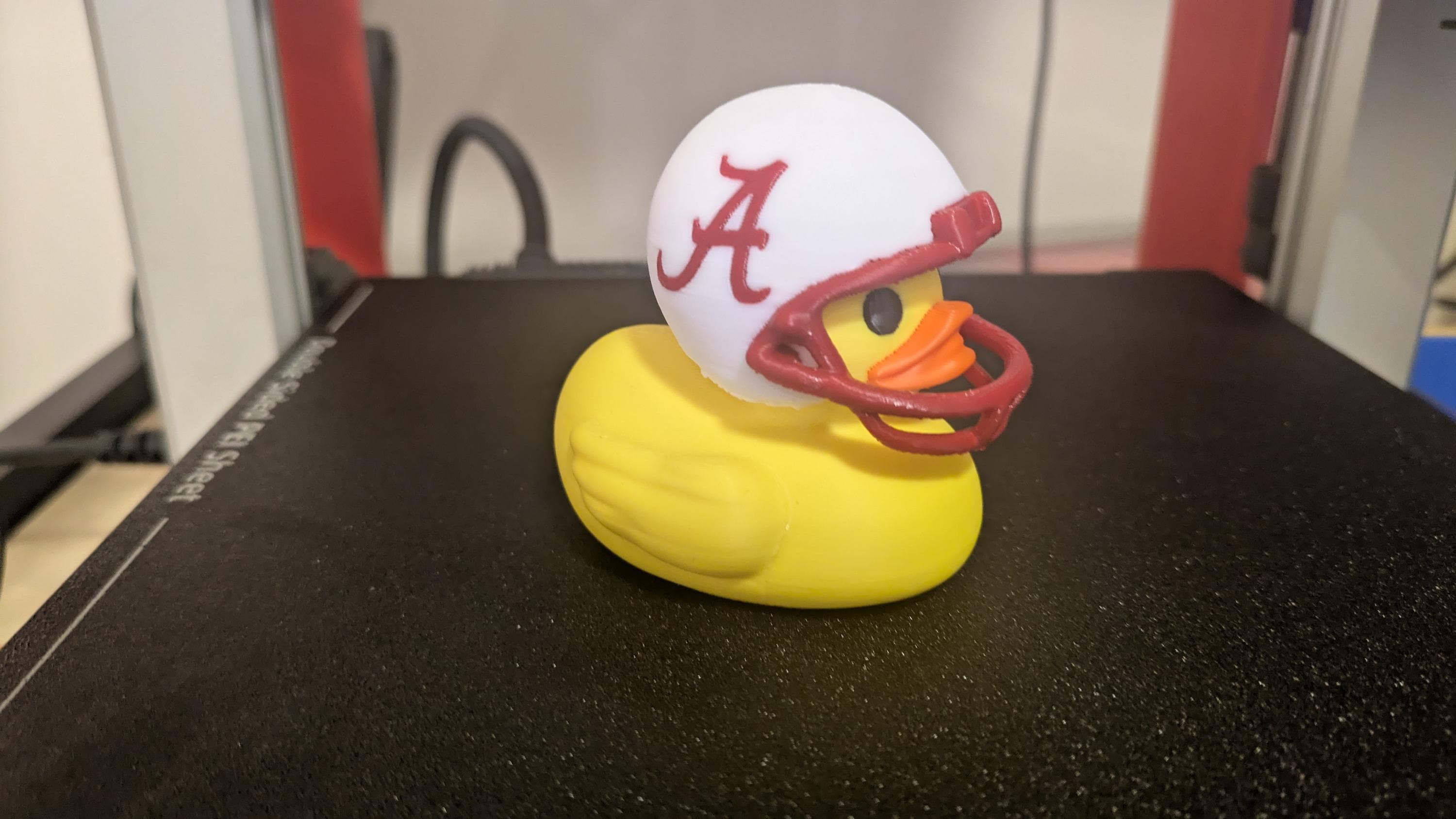 Alabama Themed Football Duck – 3D Printed Dash Buddy 3 in Tall - Etsy