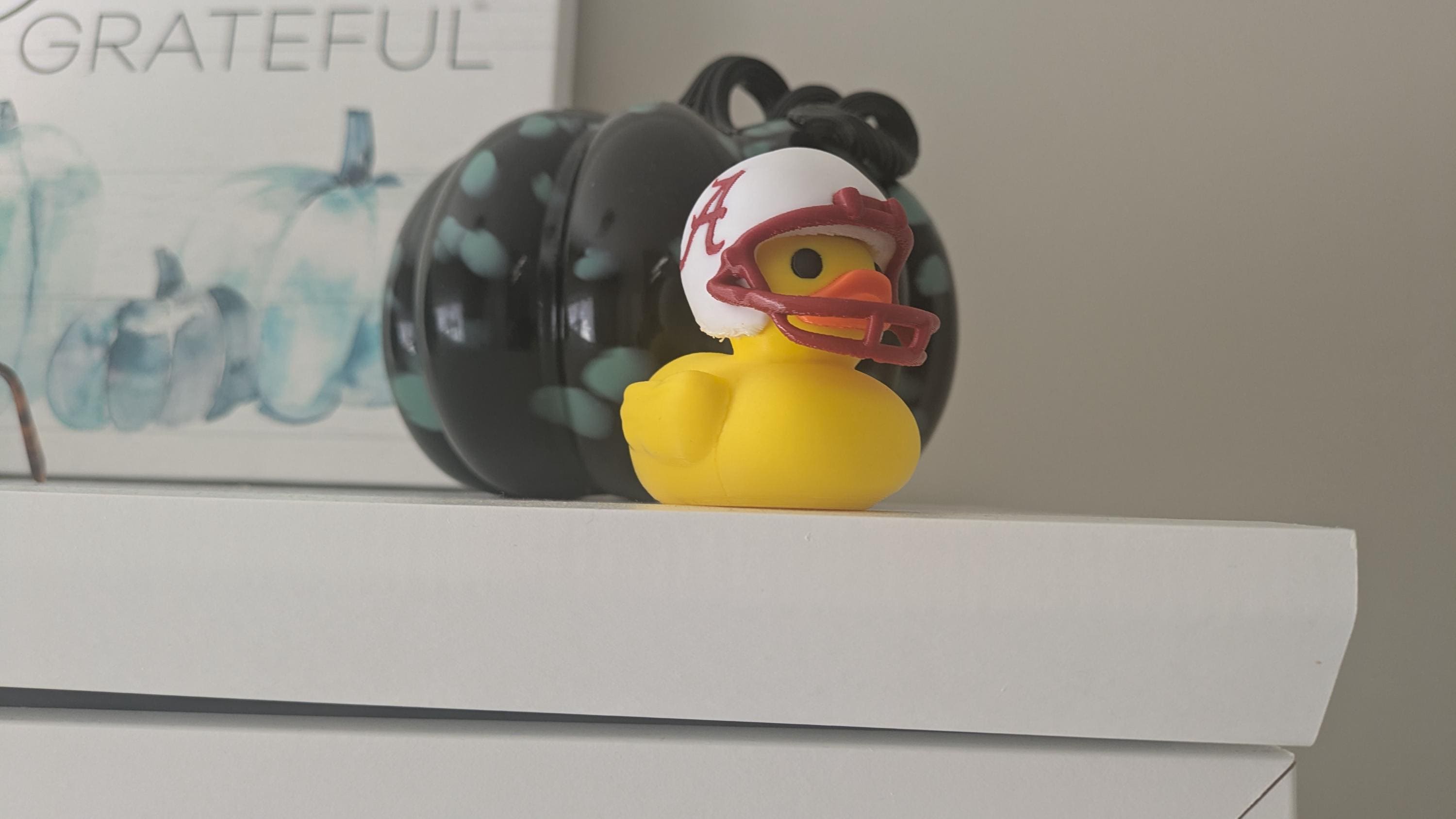 Alabama Themed Football Duck – 3D Printed Dash Buddy 3 in Tall - Etsy