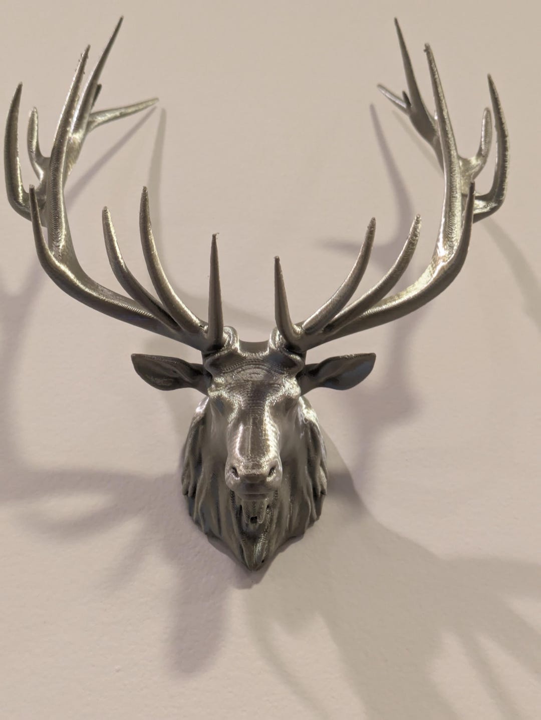 Rustic Elk Sculpture Wall Art - 3D Printed Wildlife Sculpture - Etsy