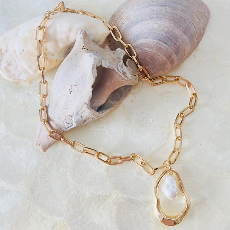 Oyster With Pearl and Necklace - Etsy