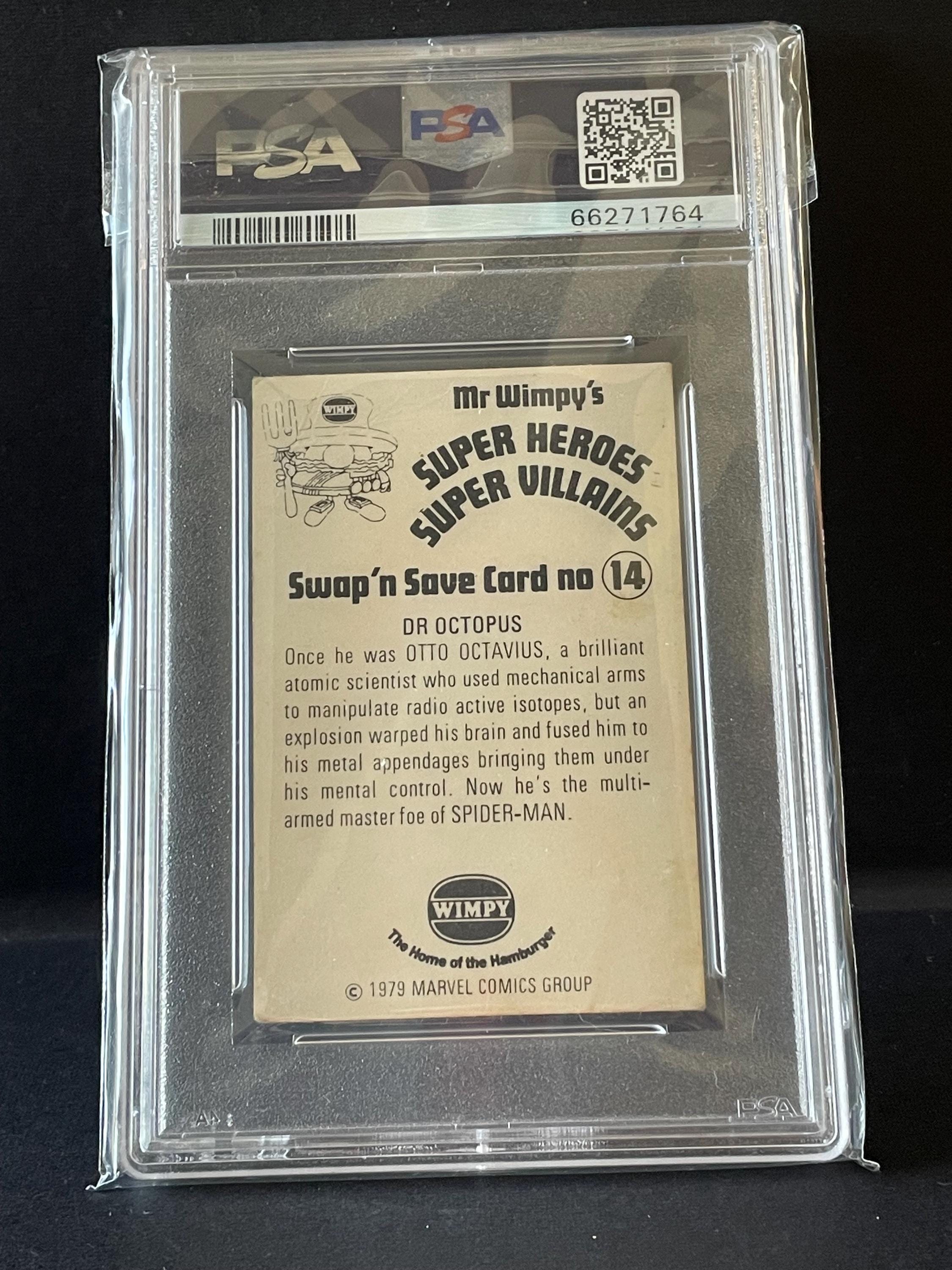 1979 Wimpy Super Heroes Villains Marvel Dr. Octopus Card #14 PSA 1.5 - Etsy