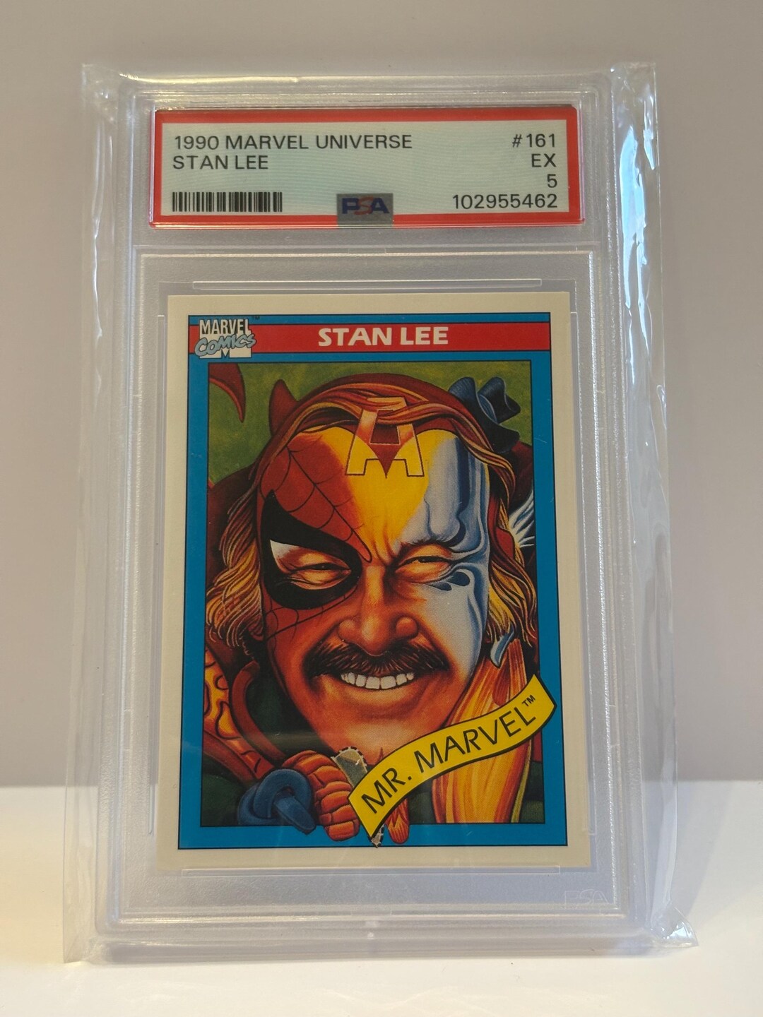 1990 Impel Marvel Universe #161 Mr. Marvel STAN LEE Card PSA 5 - Etsy