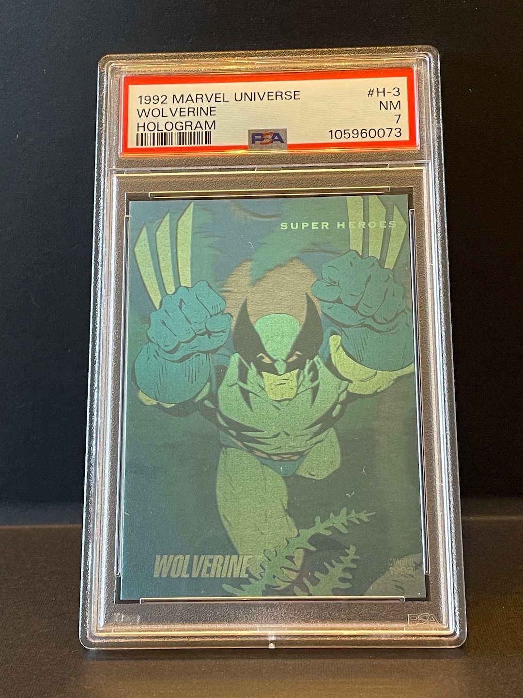 1992 Marvel Universe Hologram WOLVERINE Card #H-3 PSA 7 - Etsy