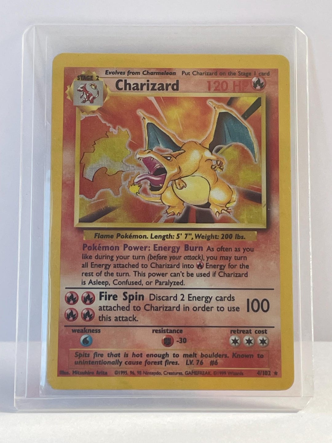Pokémon Charizard Card - Etsy