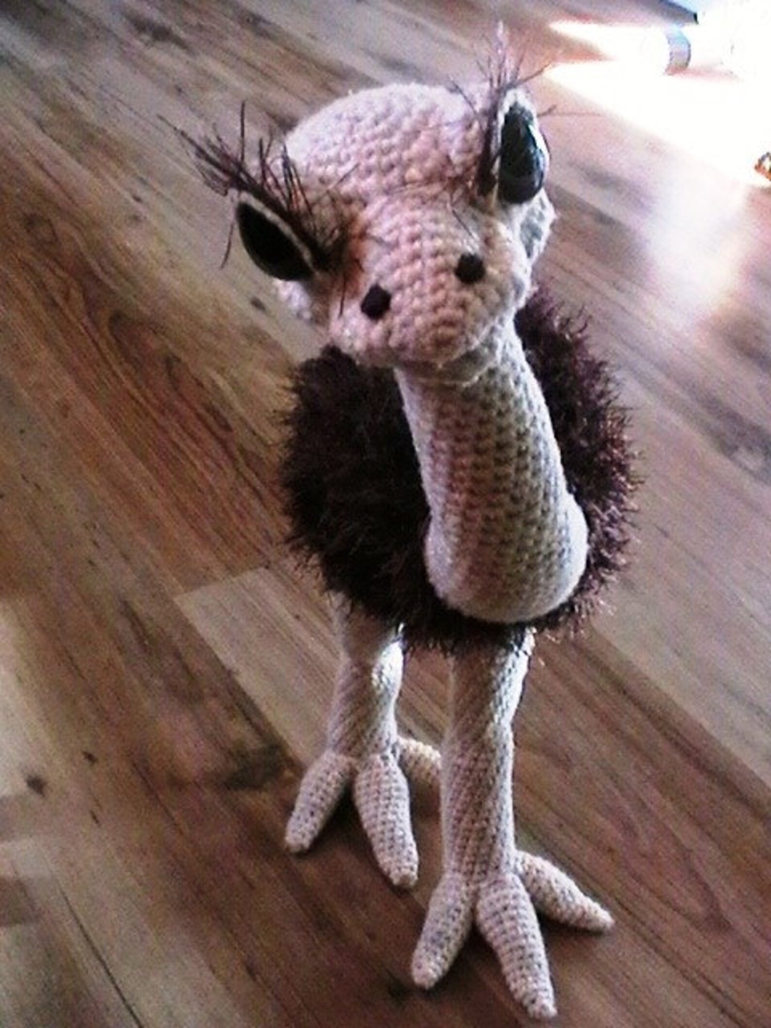 Crochet Ostrich Amigurumi: 16" Acrylic Yarn Stuffed Animal - Etsy
