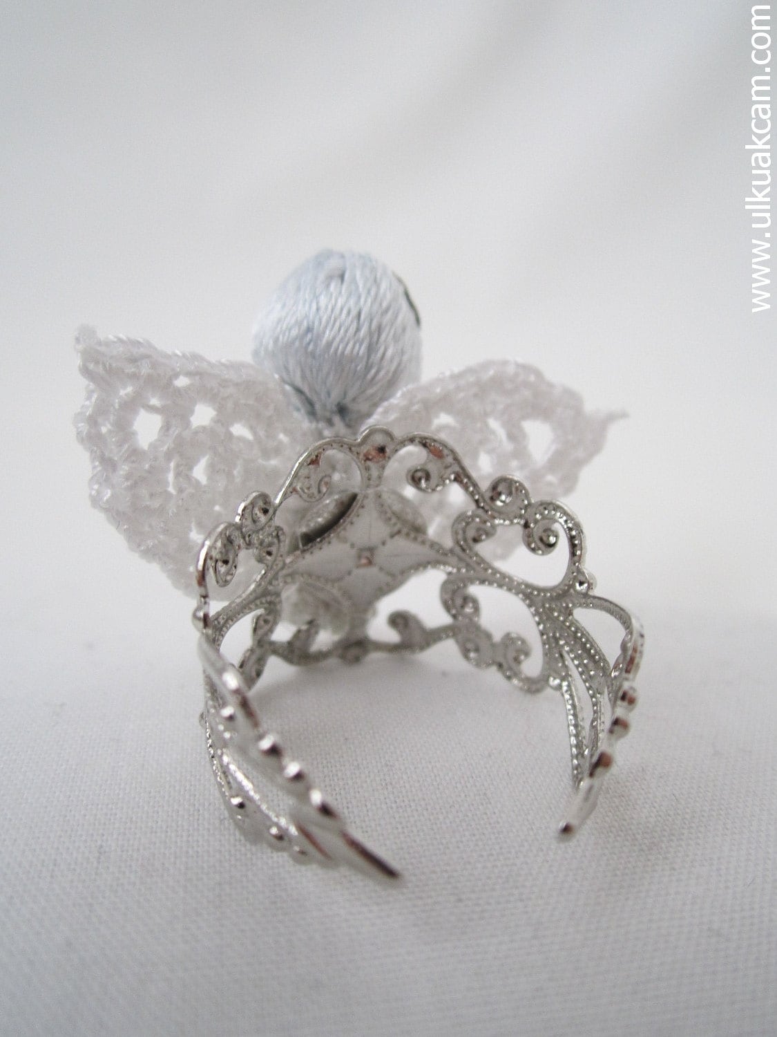 Crochet Angel Adjustable Ring - Etsy