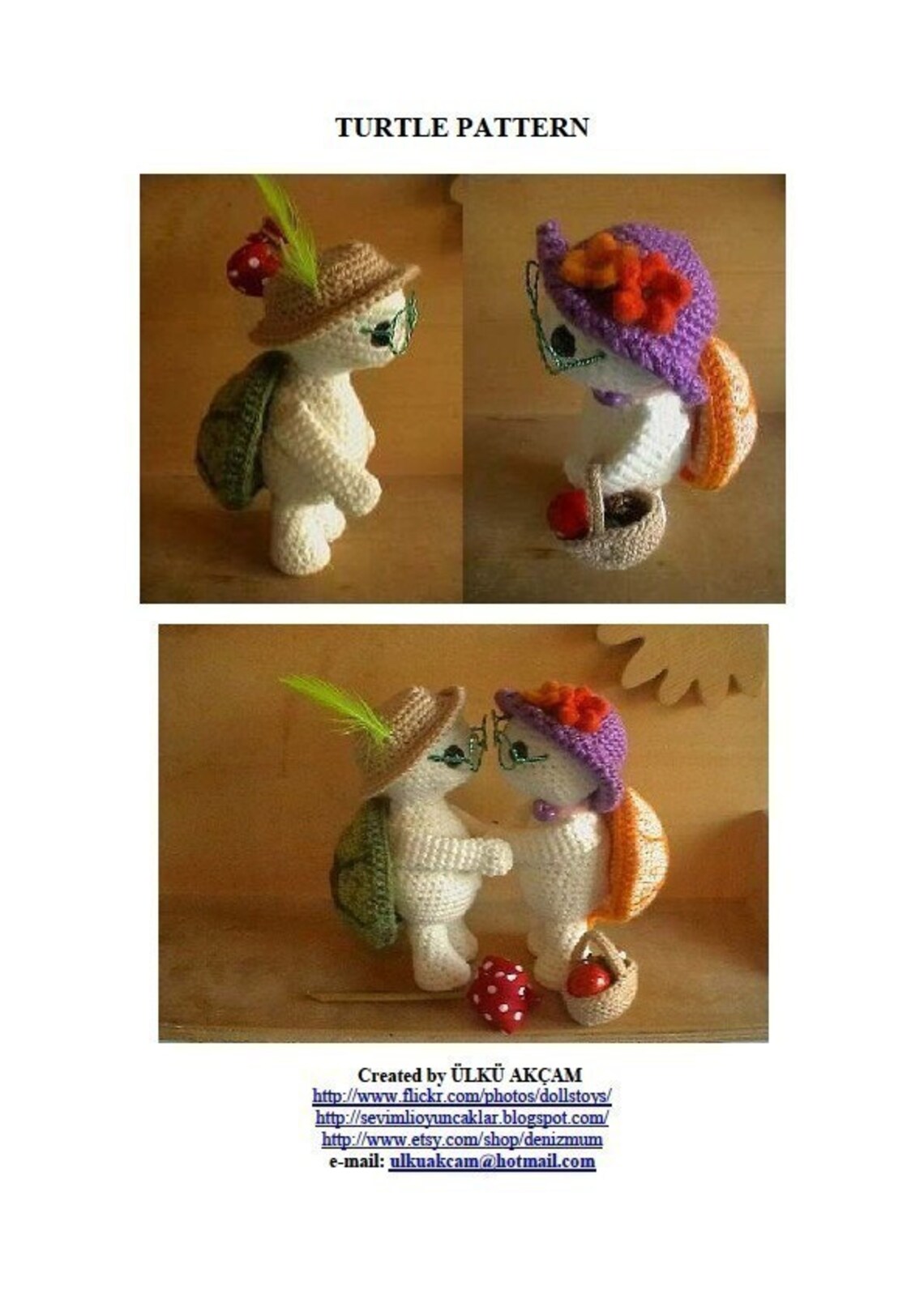 Amigurumi Turtle Pattern Etsy