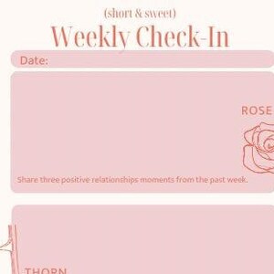 Printable Relationship Check-in Template for Couples - Etsy