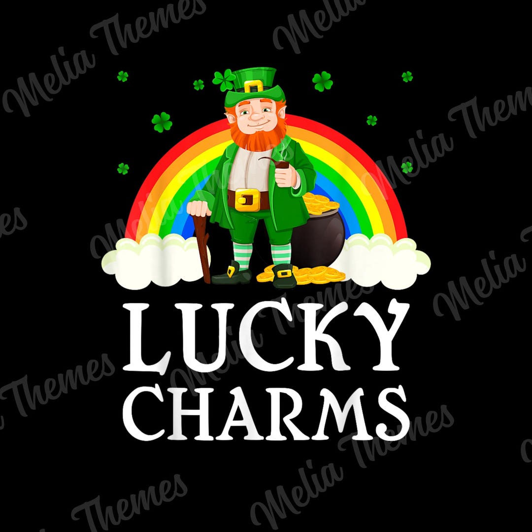 Irish Shamrock Leprechaun Lucky Charms T-shirt Design for St. Patrick's ...