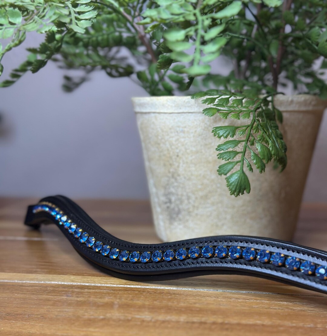 U Shaped Browband- Light Blue - Etsy