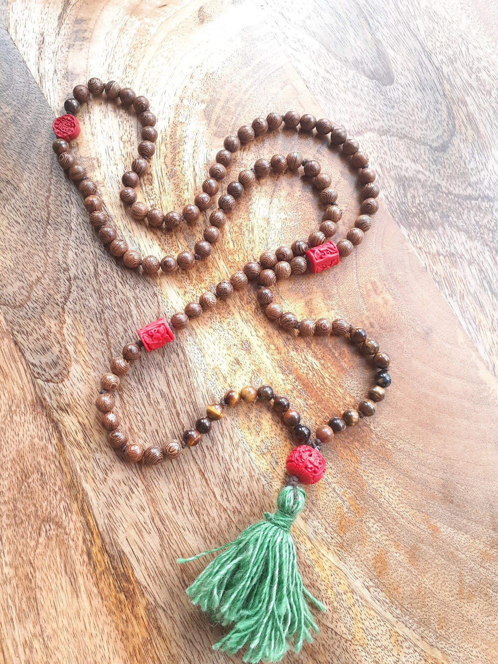 Natural Wood Japa Mala 108 Beads - Etsy
