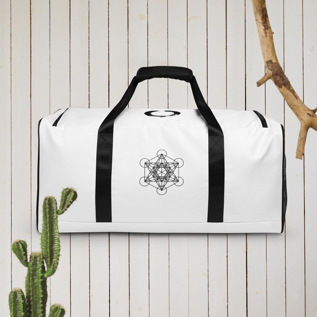 Sacred Geometry Duffle Bag Metatron, Flower of Life and Zen Symbols - Etsy