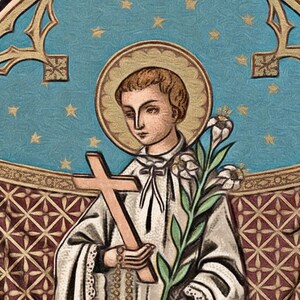 Icon St. Aloysius Gonzaga, Patron Saint of Youth and Students, St ...