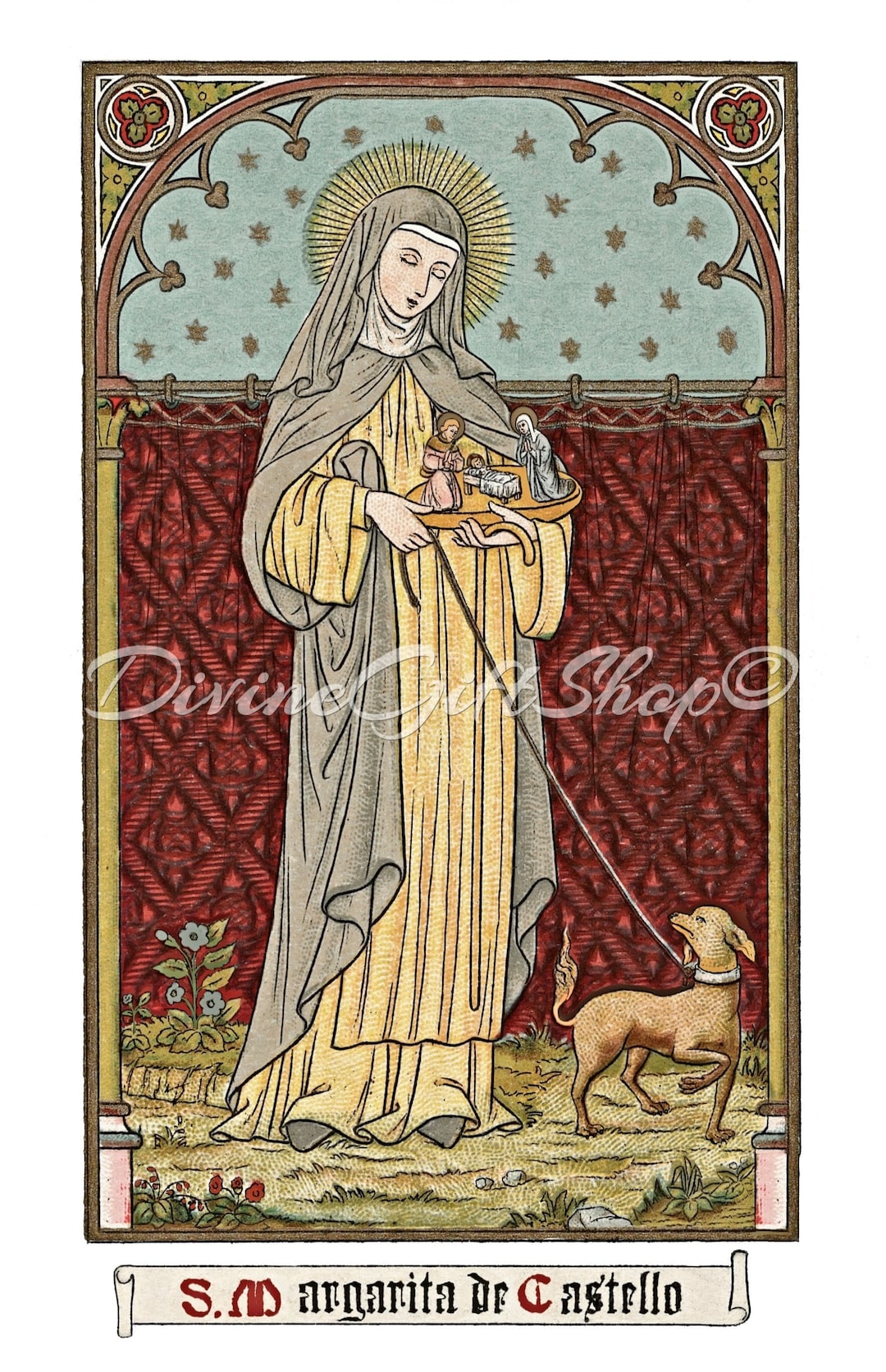 Icon St. Margaret of Castello - Patron Saint of Disabled and the Blind ...
