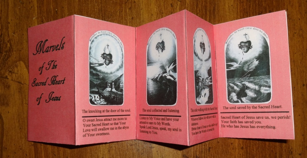 Antique Sacred Heart Booklet | Valentine's Day Rare Item (digital ...