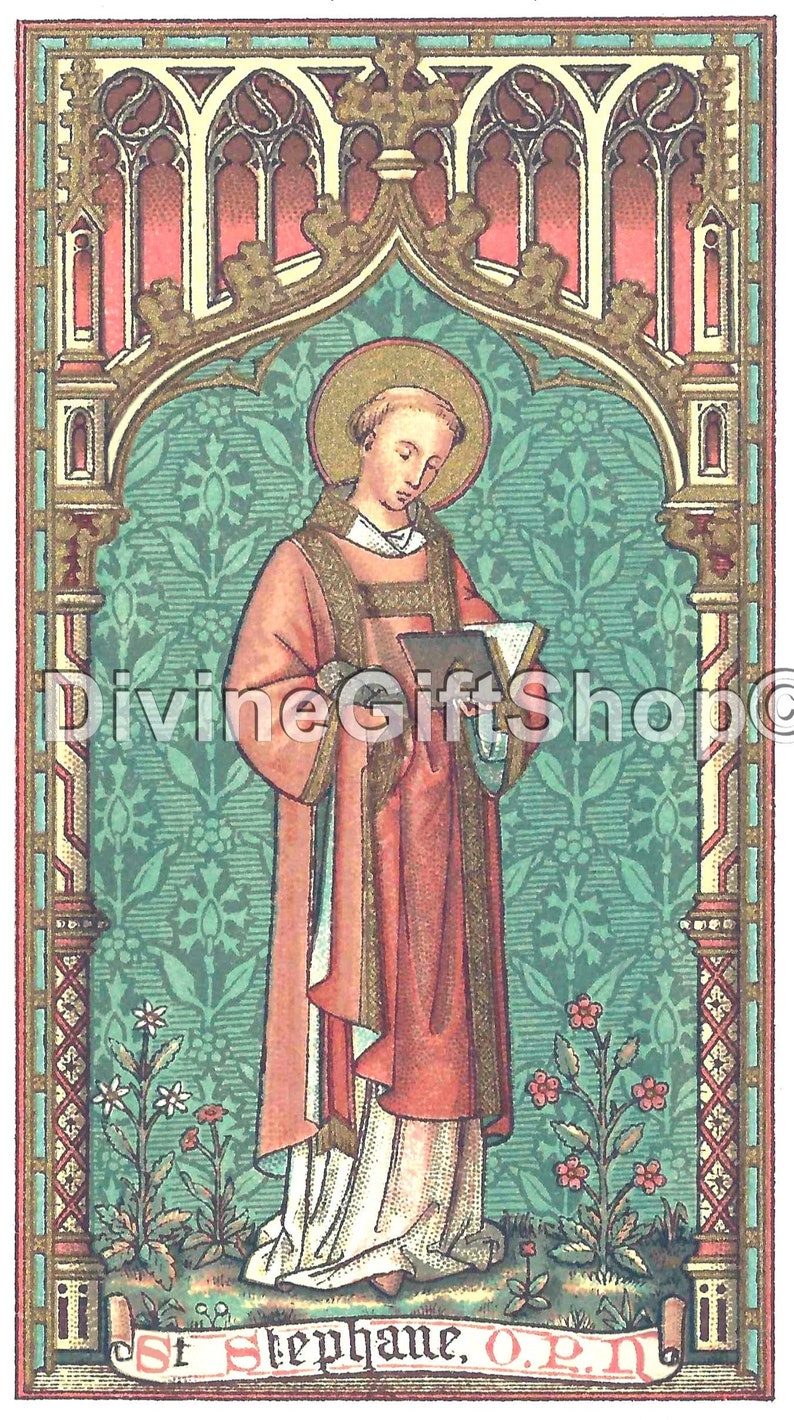 St. Stephane Icon Print | Saint Etienne | Patron of Deacons, Altar ...