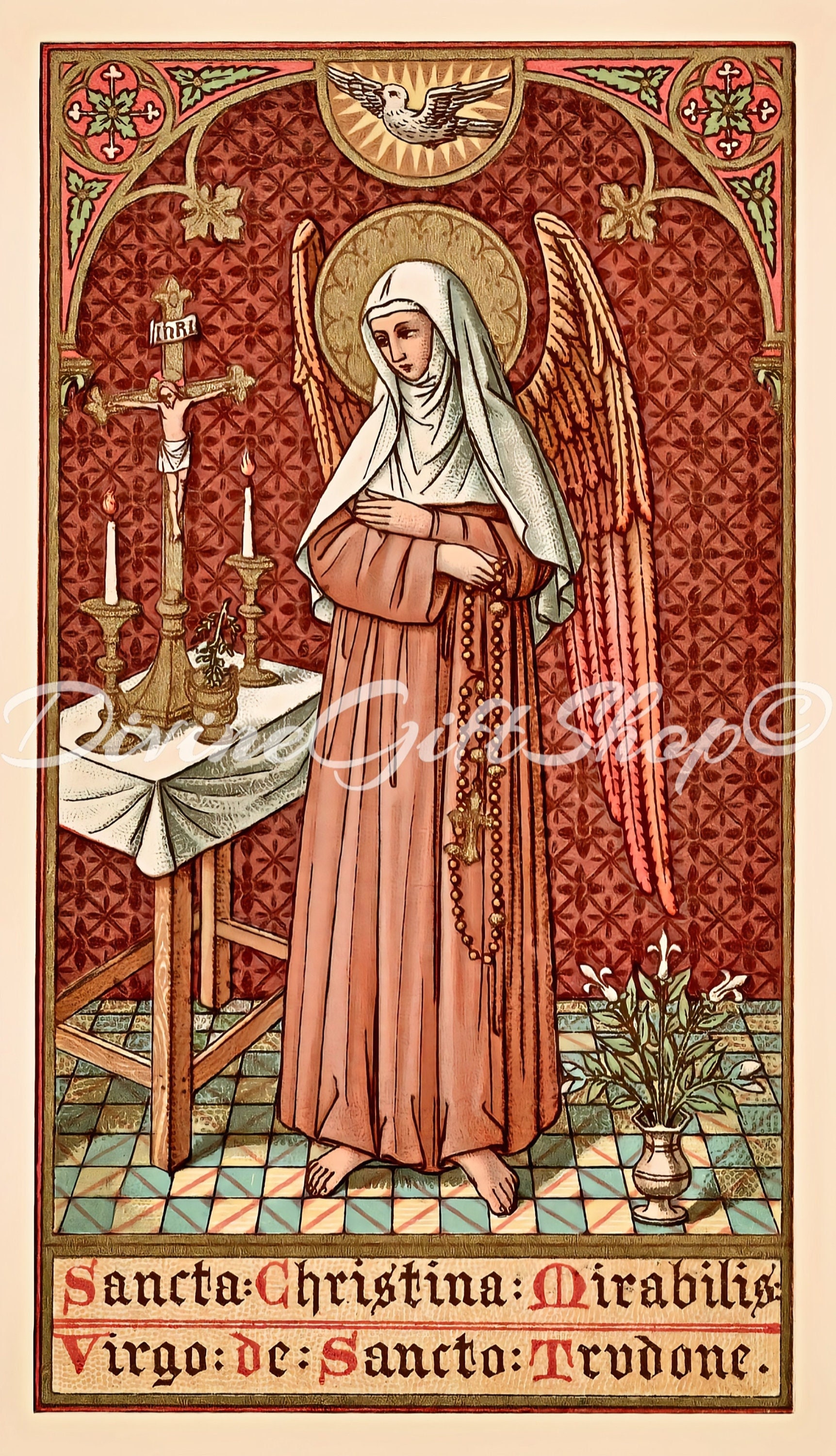 St. Christina the Astonishing Icon Print | Patron Saint of Therapists ...