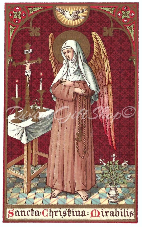 St. Christina the Astonishing Icon Print Saint Christina | Etsy