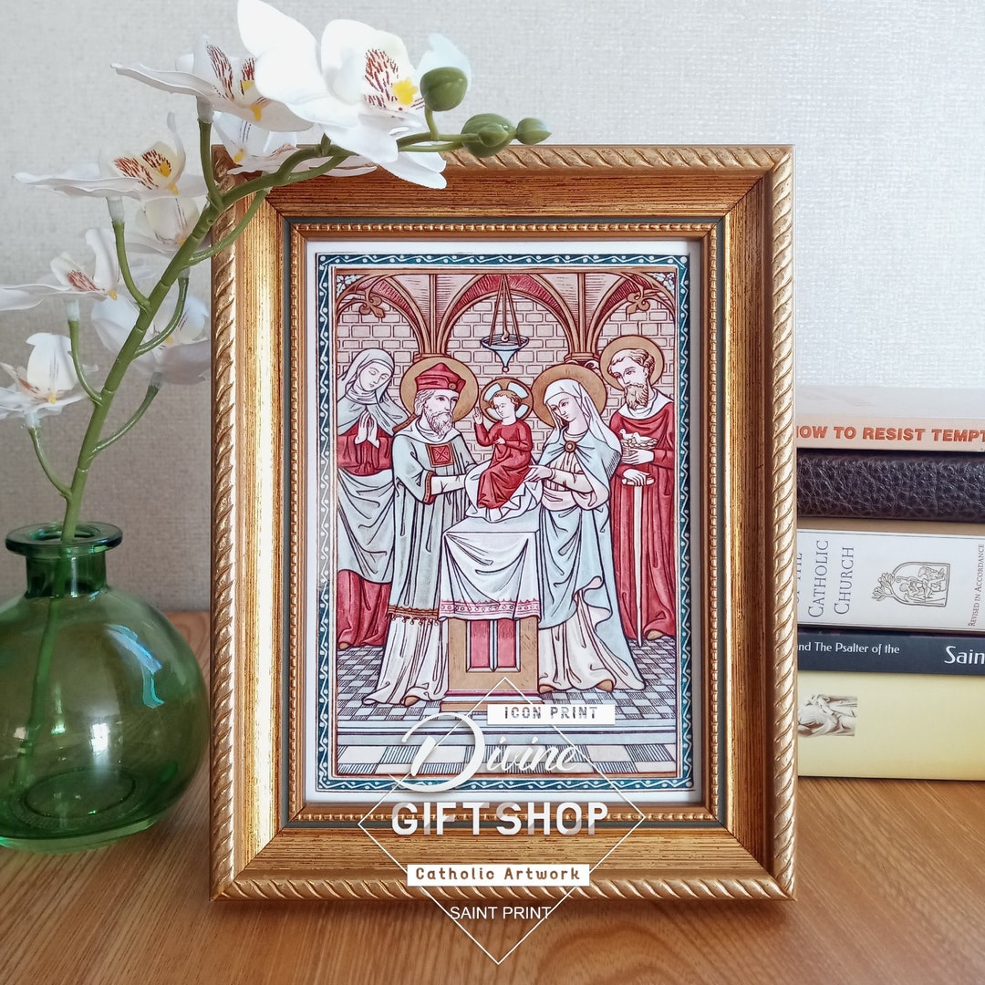 Icon Presentation of Our Lord Jesus, Simeon Priest, 4th Joyful Mystery ...