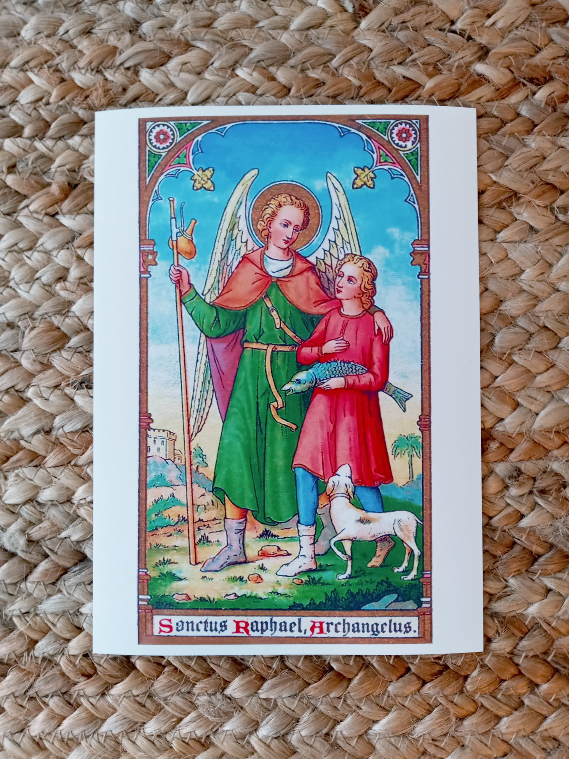Saint Raphael the Archangel Icon Print Saint Print | Etsy