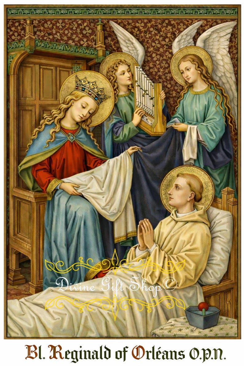 Blessed Reginald of Orléans Icon Print | Marian Apparition, Dominican ...