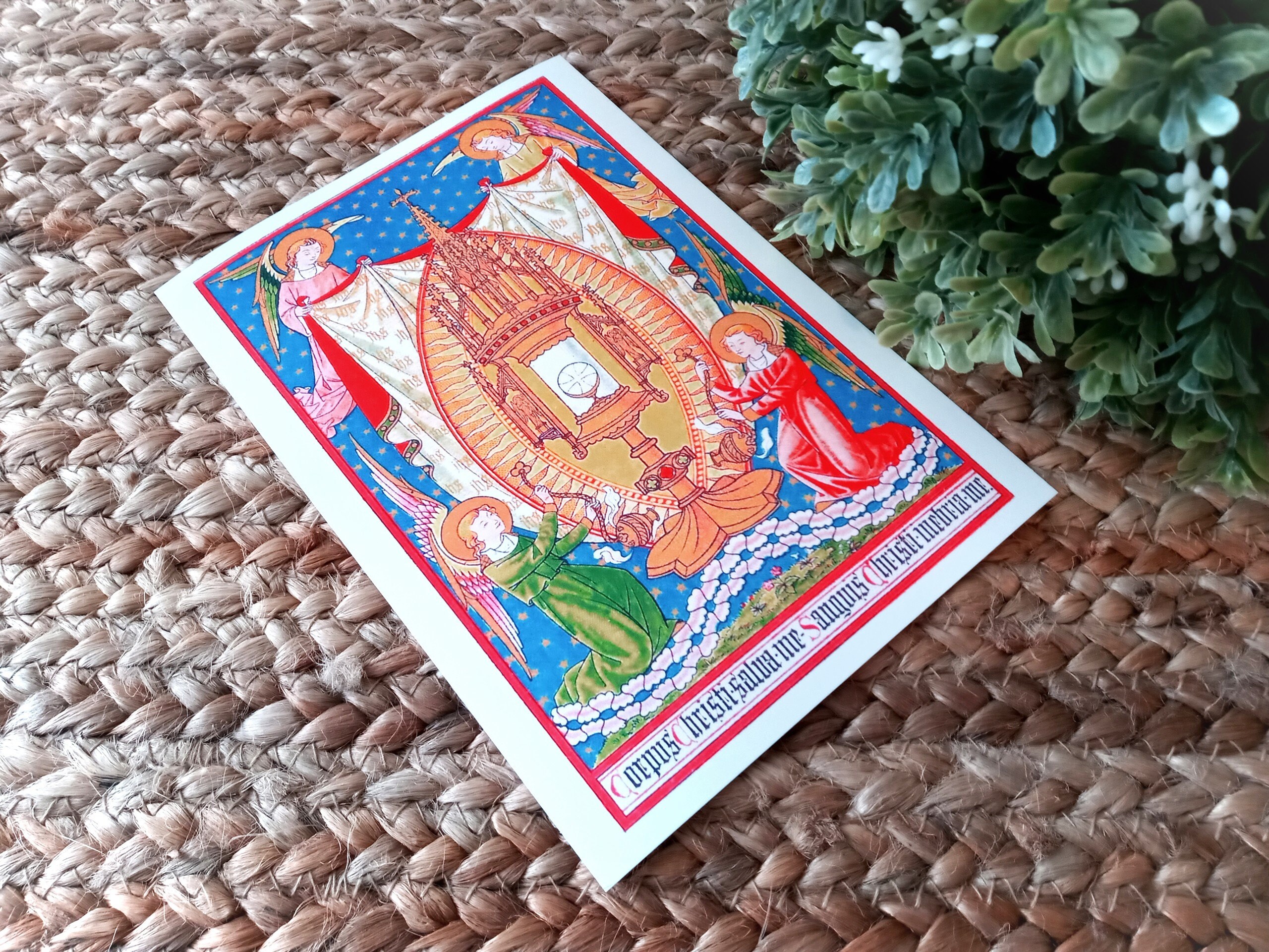 The Blessed Sacrament Icon Print | Angels Adoring the Eucharist - Etsy