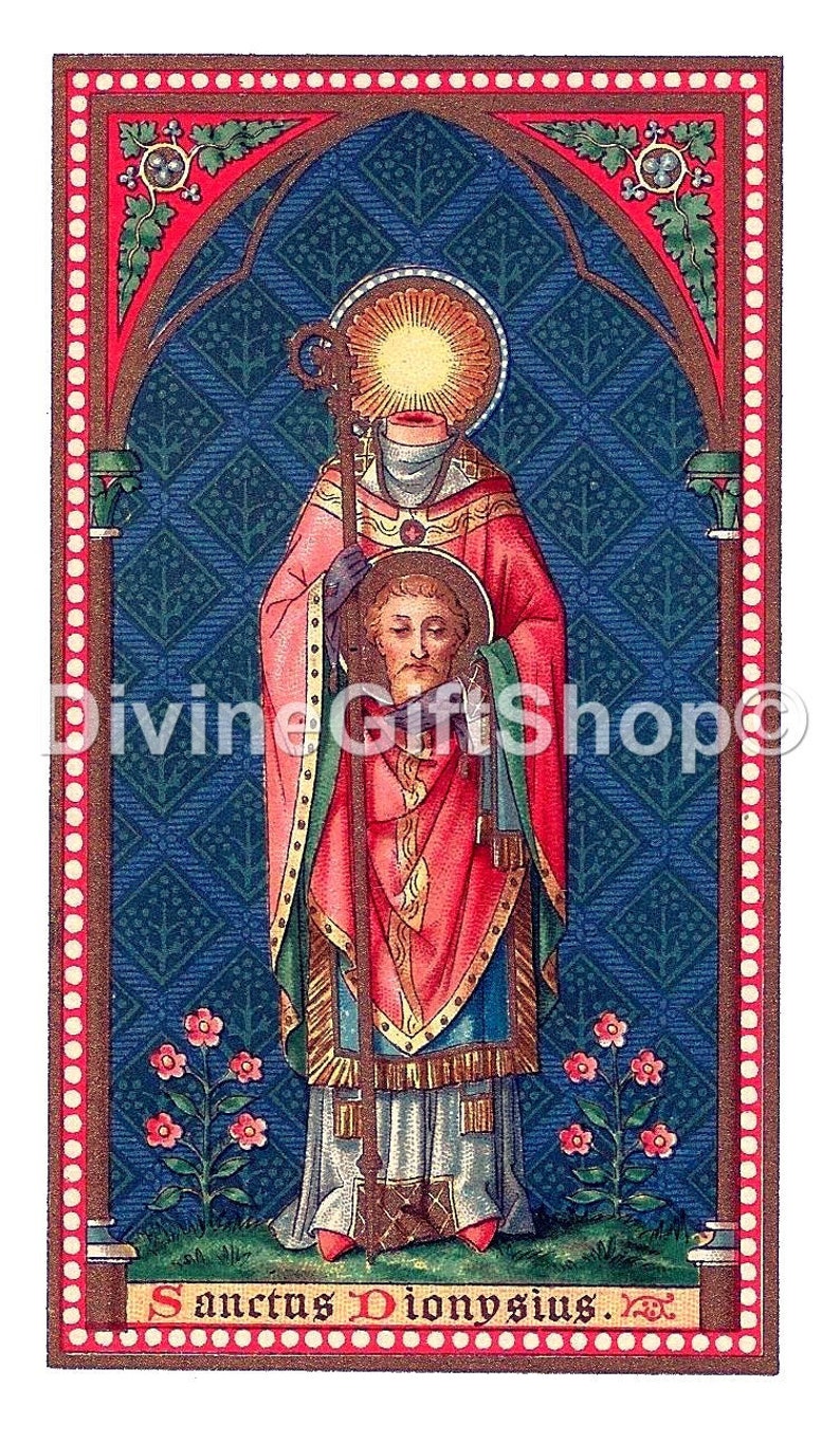 St. Denis Icon Print | First Bishop and Patron Saint of Paris ...