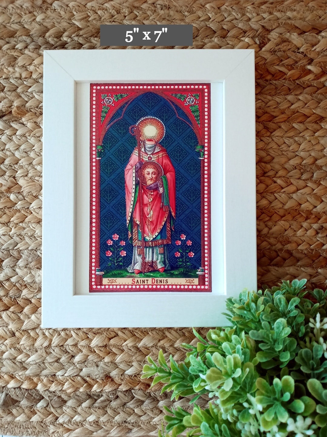 St. Denis Icon Print Patron Saint of Paris First Bishop of Paris First ...