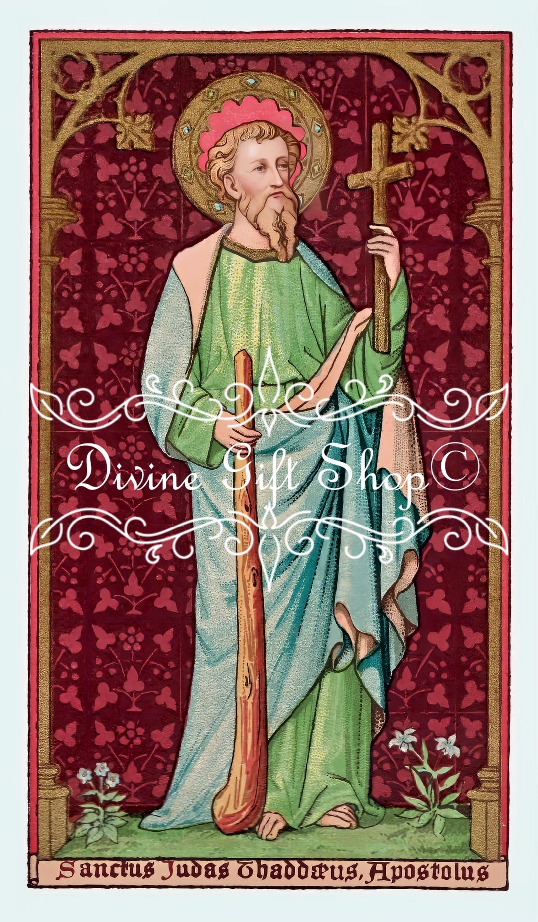 St Jude Thaddaeus the Apostle Icon Print | Patron Saint of the ...