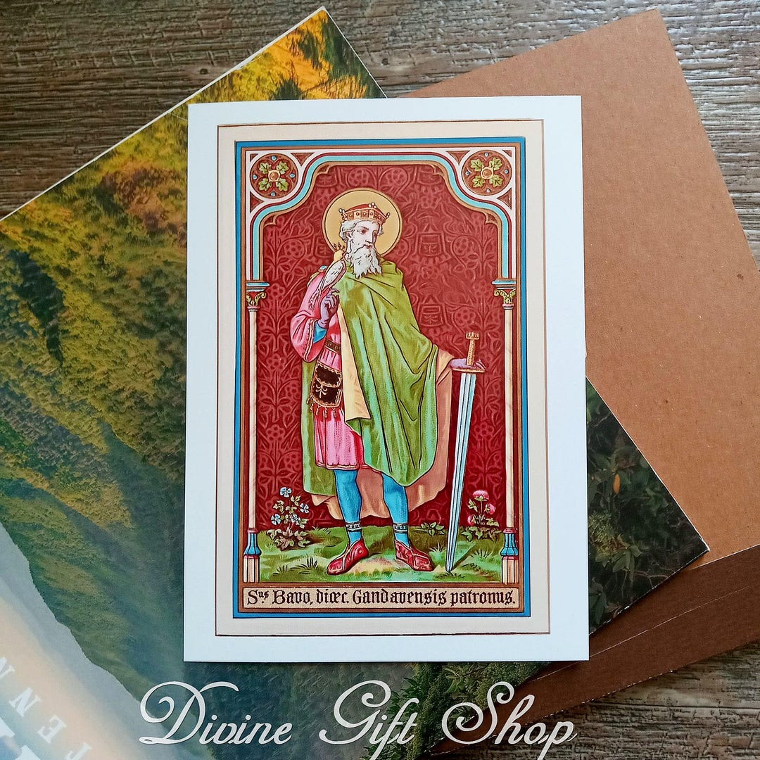 Icon St. Bavo of Ghent | Patron Saint of Ghent Zellik, Lauwe in Belgium ...
