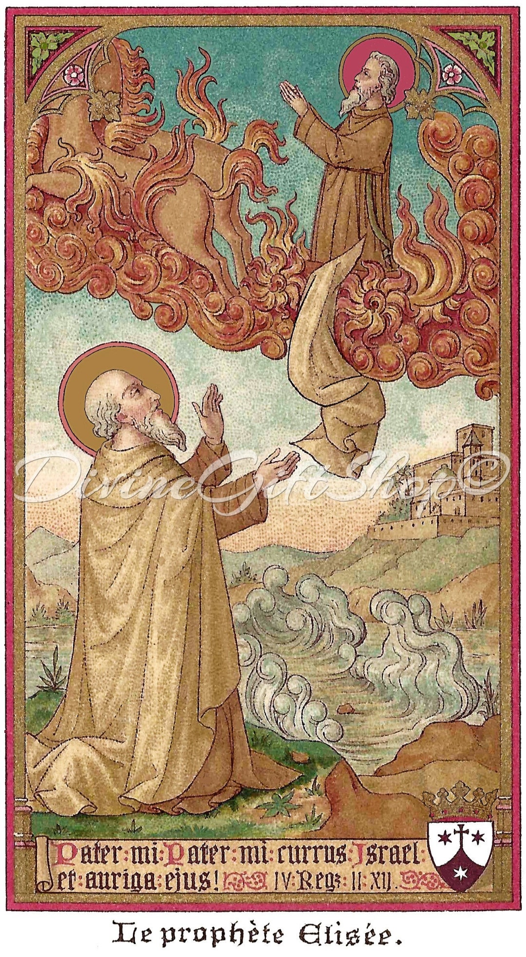 Elisha the Prophet Icon Print | A Wonder Worker | Old Testament Artwork ...