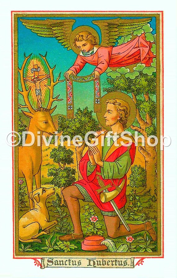 Symbol-Saint-Hubert. 5 x 7 Druck. Wunderschöne. | Etsy