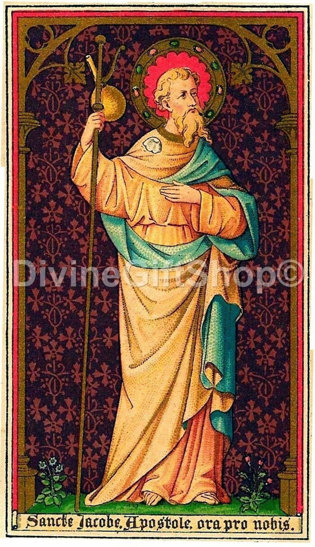 St James the Greater Apostle Icon Print Patron Saint of - Etsy