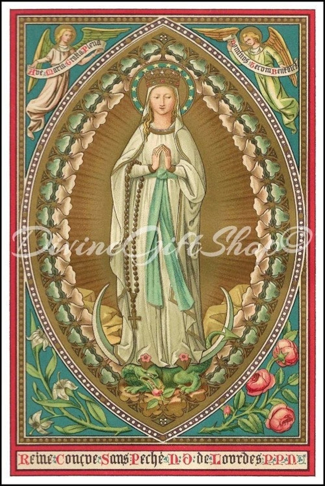 Our Lady of the Immaculate Conception Icon Print Gorgeous Icon of ...