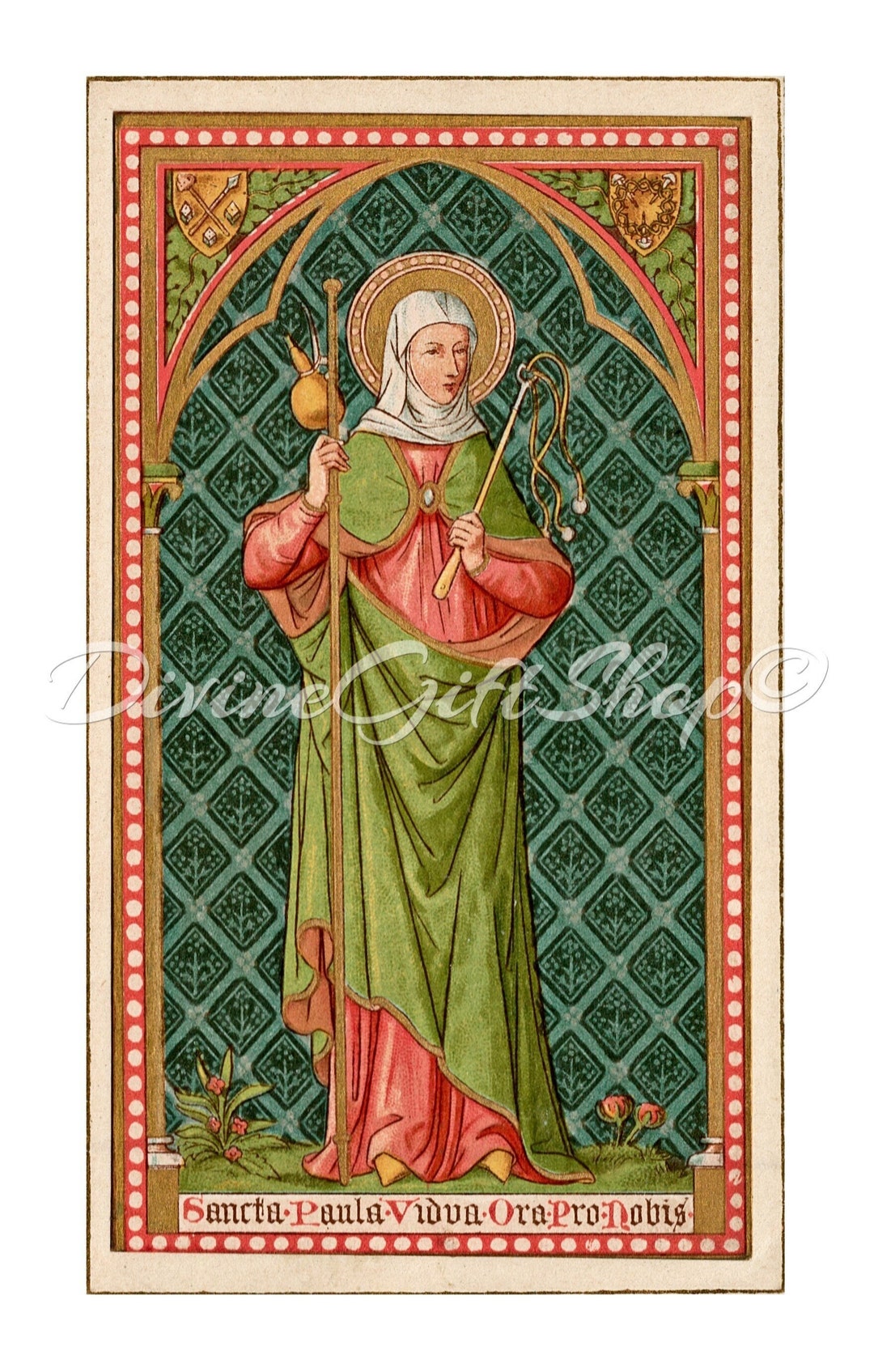 St. Paula of Rome Icon Print | Patron Saint of Widows, Pilgrims and ...