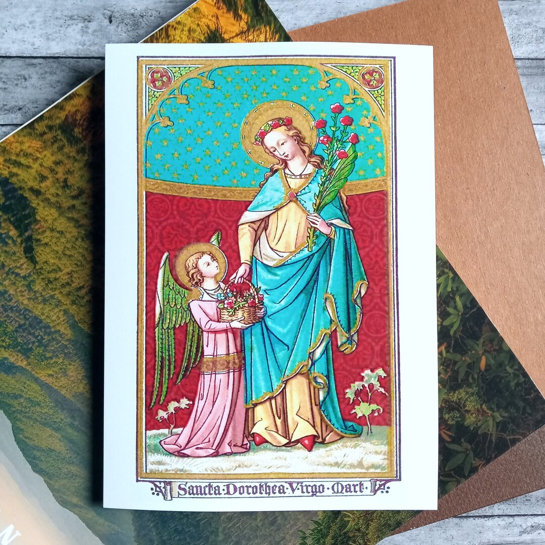 St Dorothy Icon Print | Patron Saint of Brides, Newlyweds - Etsy