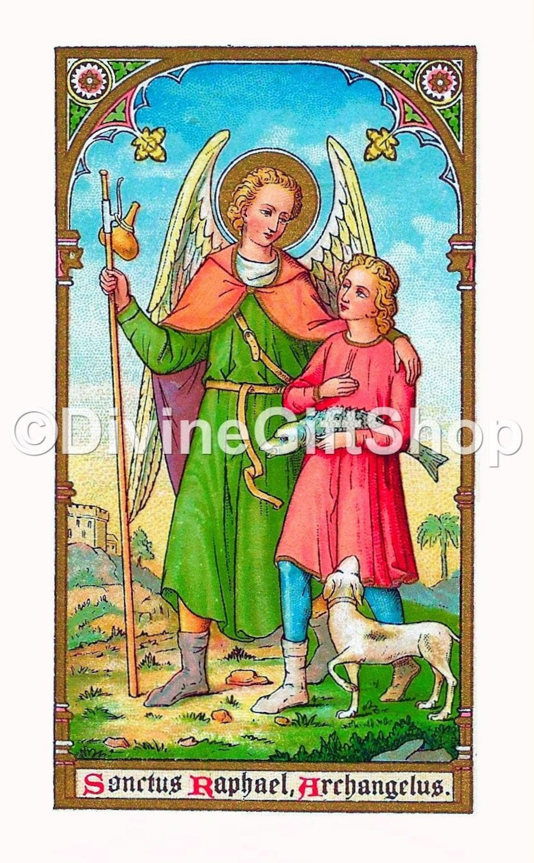 Saint Raphael the Archangel Icon Print Saint Print Catholic Art ...