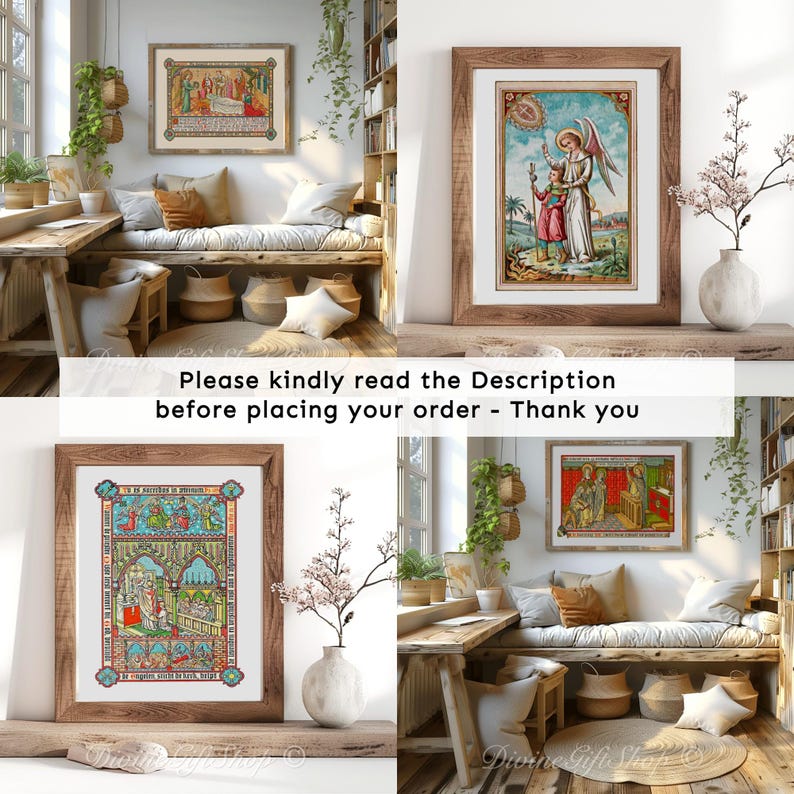 St. Jerome Icon Print, St. Hieronymus Catholic Artwork: Patron Saint of ...