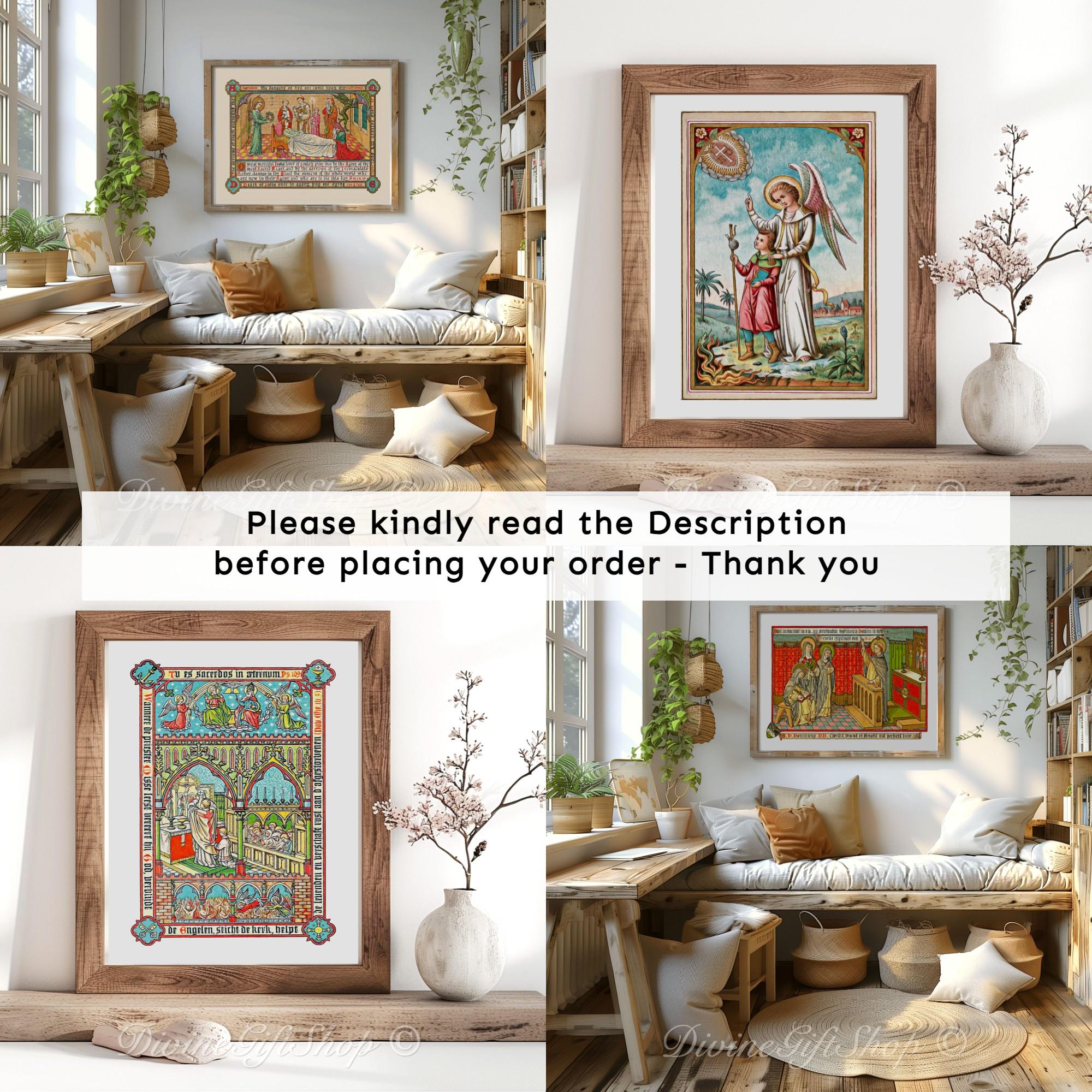 St. Jerome Icon Print, St. Hieronymus Catholic Artwork: Patron Saint of ...