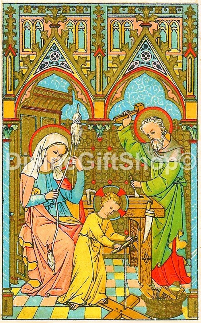 Holy Family Icon Print | the Life of Saint Family | Jesus Childhood ...