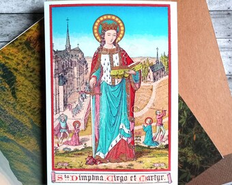 St. Dymphna Icon - Etsy