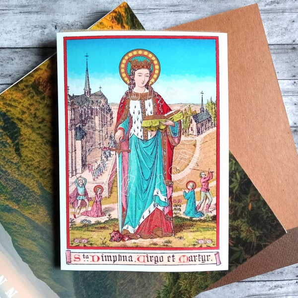 St Dymphna - Etsy