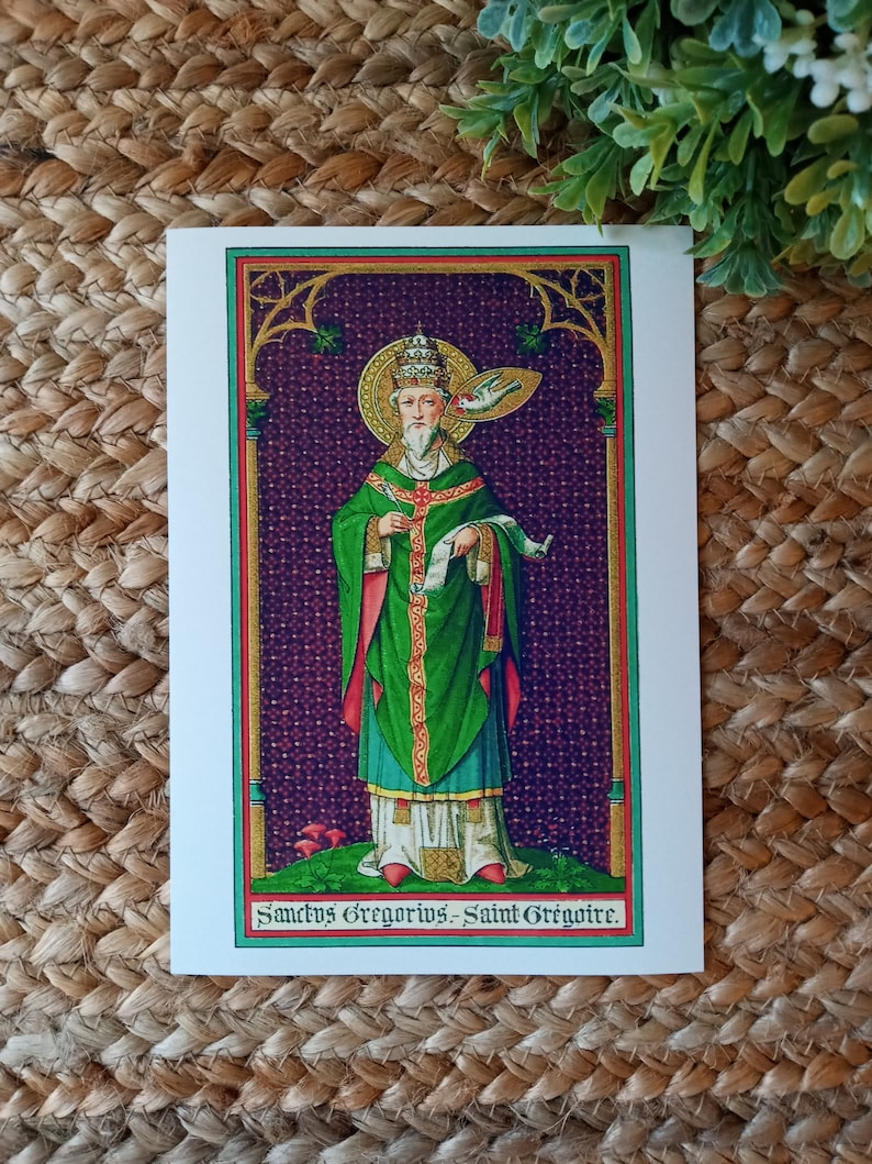 St Pope Gregory the Great Icon Print Beautiful Image of This | Etsy